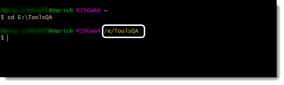 Most Common Directory commands on Git Bash/Shell